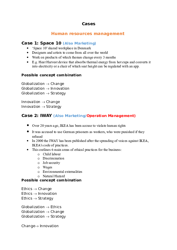 (DOC) Case studies for IKEA and concept essays | Flavio Cannizzo and the Undecided Jukebox ...