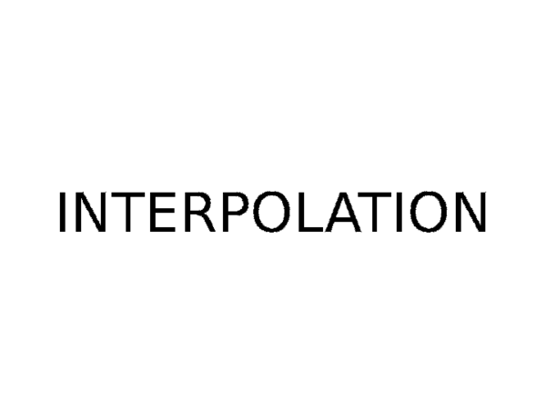 (PPT) INTERPOLATION LECT