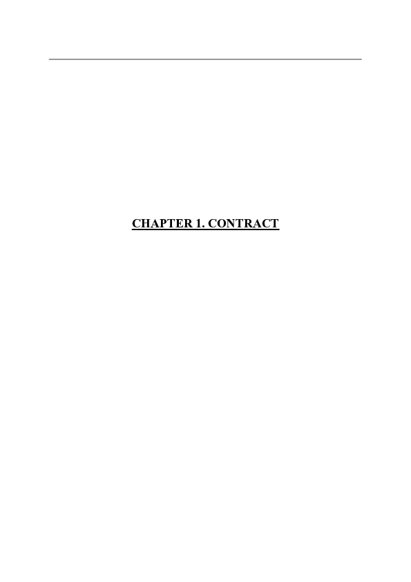 (PDF) CHAPTER 1. CONTRACT