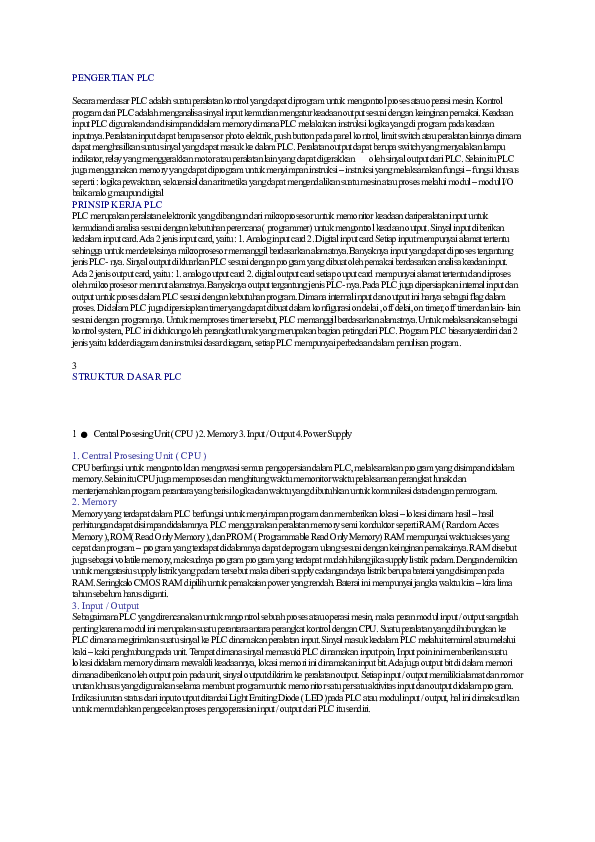 (DOC) Definisi PLC
