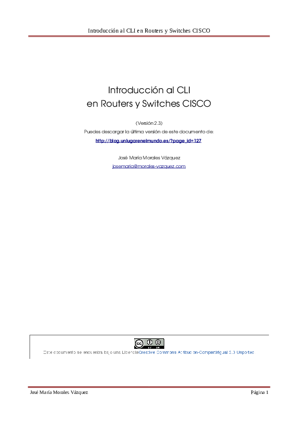 (PDF) CLI en Routers y Switches Cisco