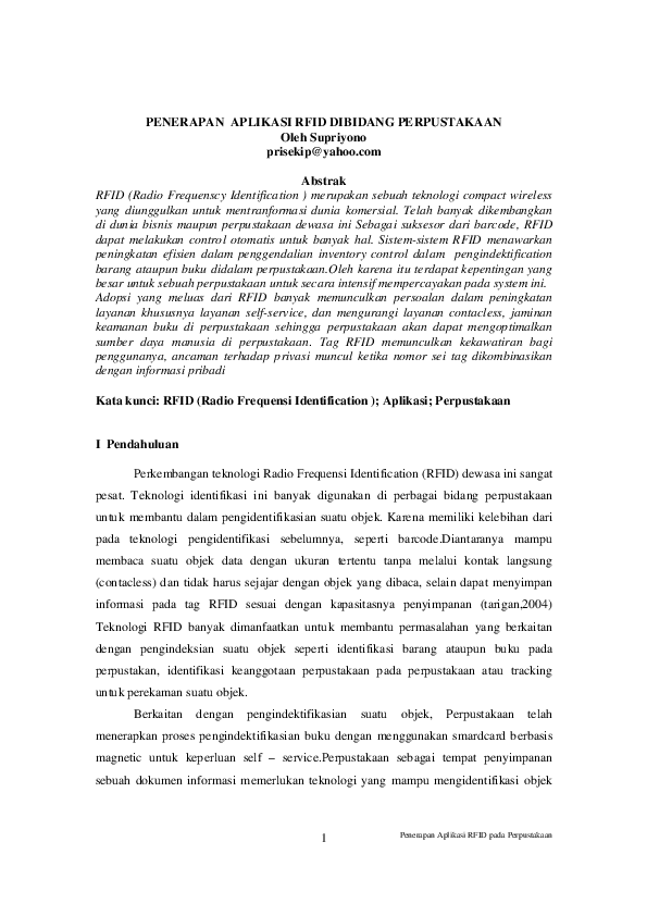 (PDF) Penerapan Aplikasi RFID pada Perpustakaan | fenny febrina ...