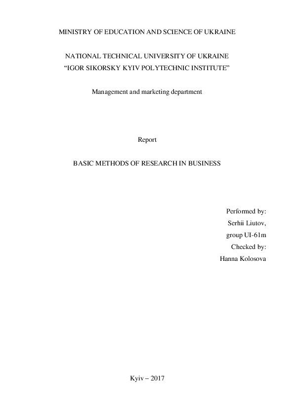 (PDF) Basic methods of research in business