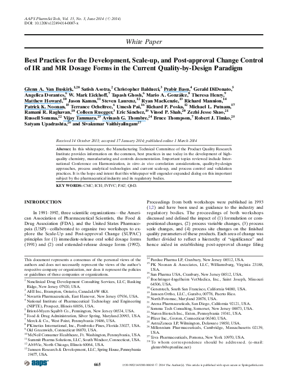 (PDF) Quality by design (QbD) and process analytical technology (PAT ...