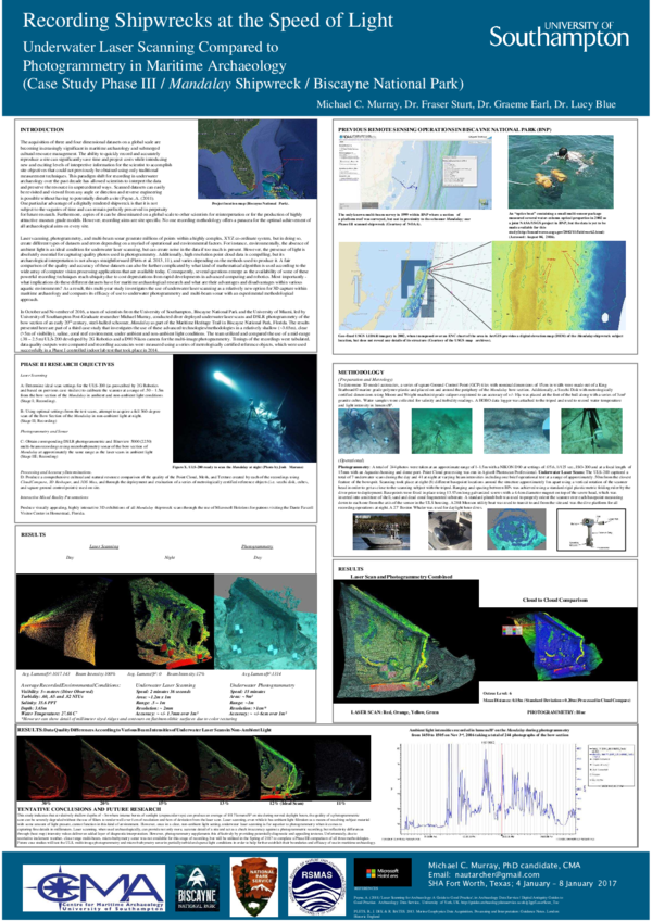 (PDF) Recording Shipwrecks at the Speed of Light Underwater Laser ...