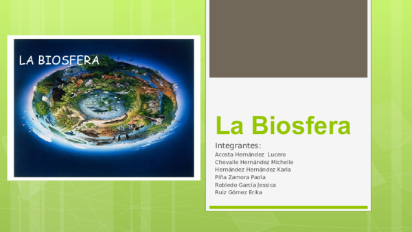 (PPT) BIOSFERA