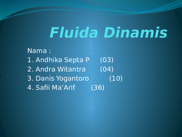(PPT) Fluida Dinamis