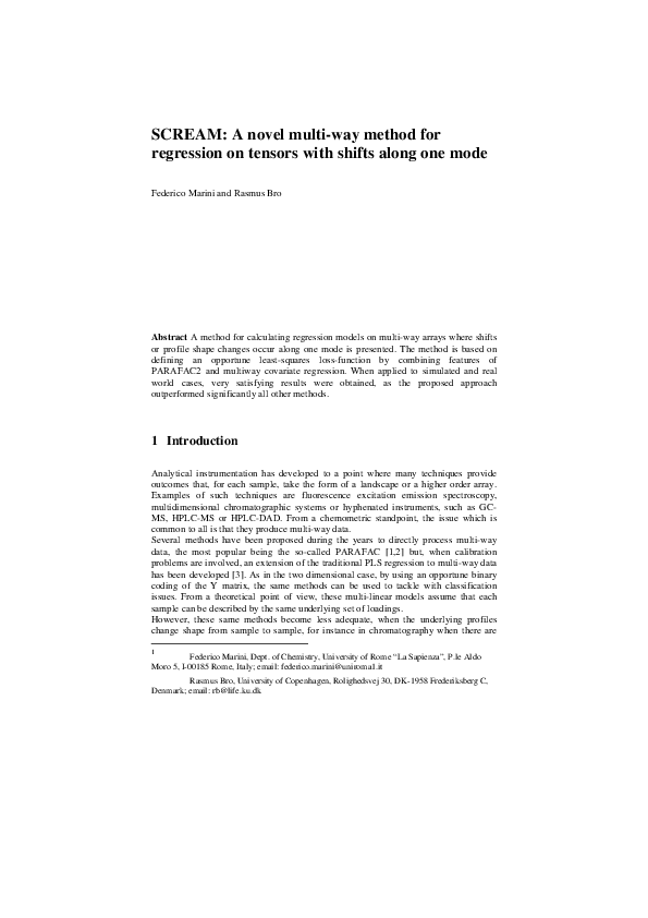 (PDF) SCREAM: A novel multi-way method for regression on tensors with ...