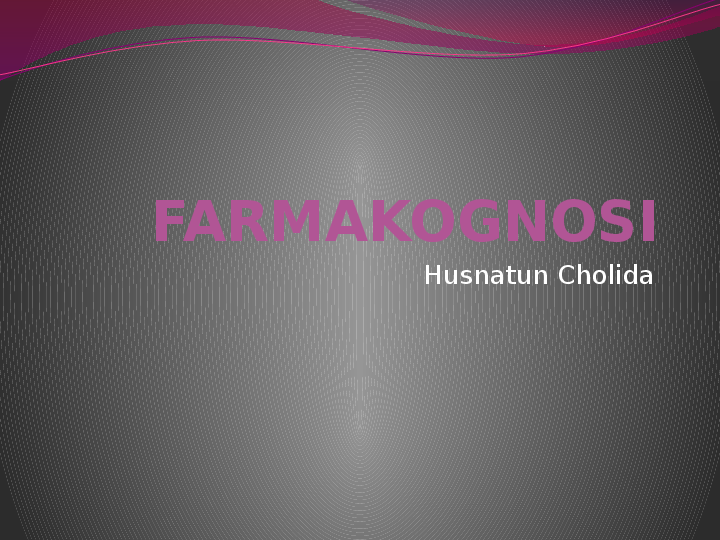 (PPT) FARMAKOG I