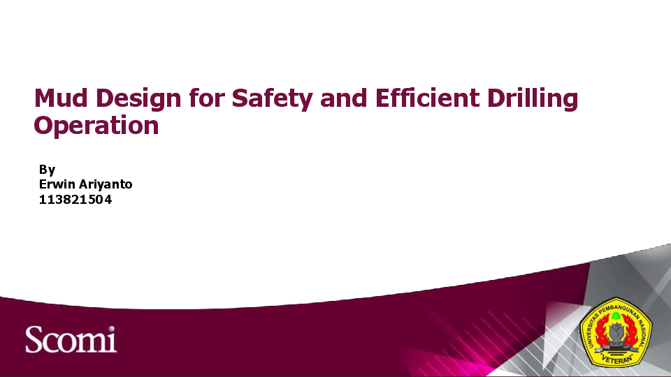 (PDF) Mud Design for Safety and Efficient Drilling Operation