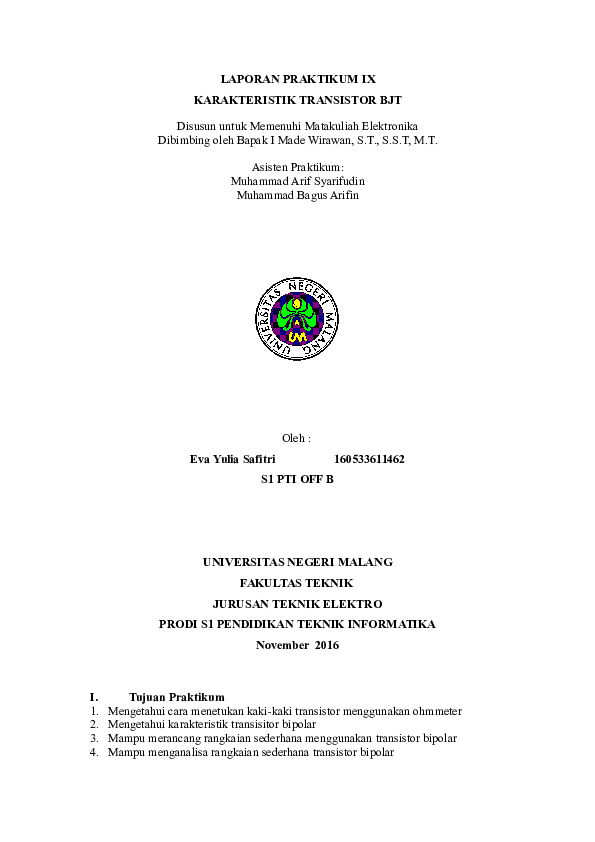 (DOC) Tujuan Praktikum