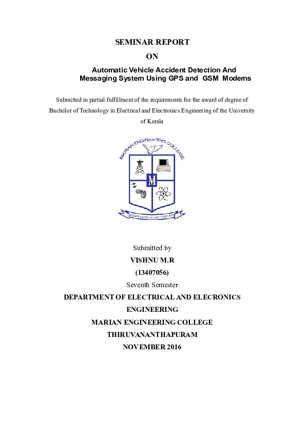 (DOC) SEMINAR REPORT