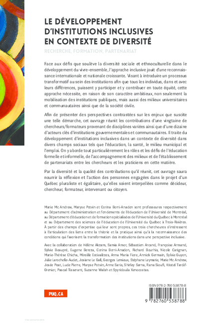 (PDF) Mc ANDREW, M., POTVIN, M. et BORRI-ANADON, C. (dir.) (2013). Le ...