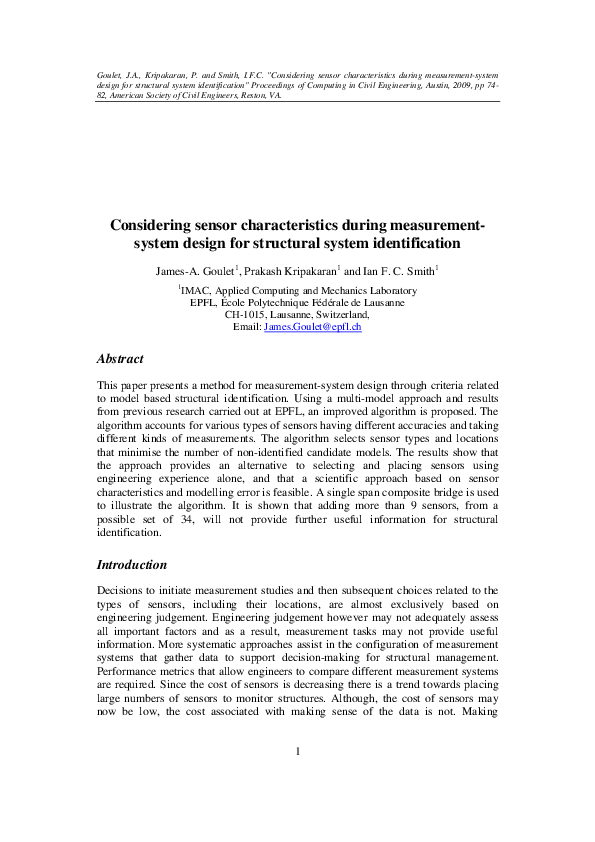 (PDF) Considering sensor characteristics during measurement-system ... (PDF) Considering sensor characteristics during measurement-system ...