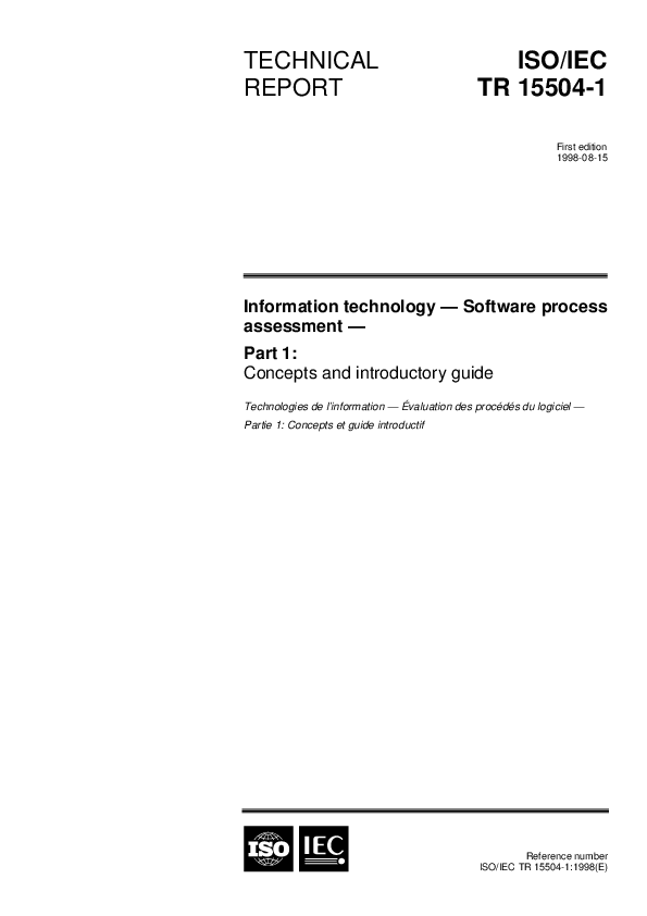 (PDF) ISO/IEC TR 15504-1 Information technology — Software process ...