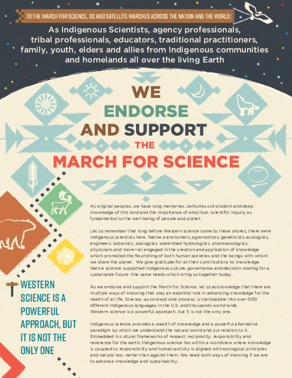 (PDF) Indigenous Science and the March for Science Letter of Support