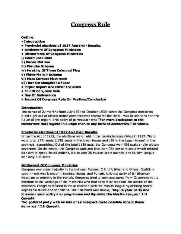 (DOC) Congress Rule | Qasim Cool - Academia.edu
