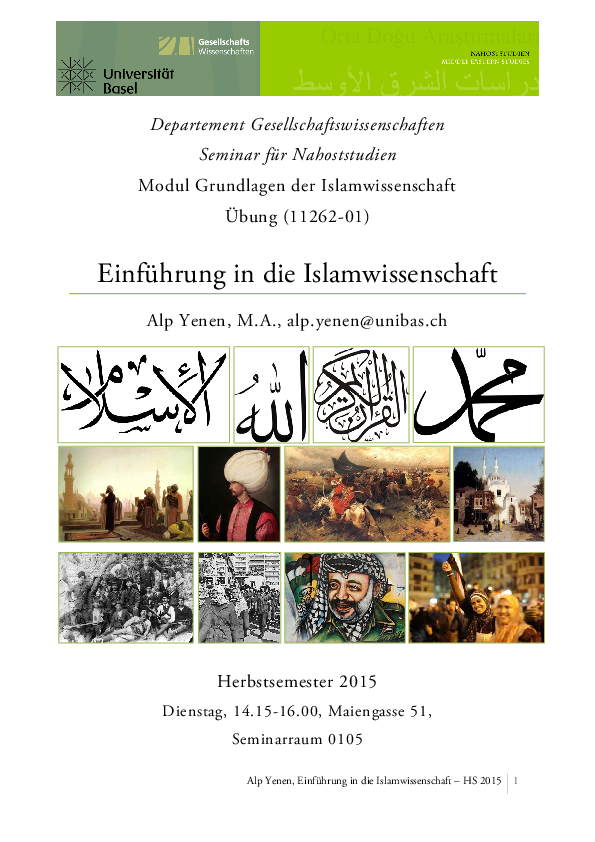 (PDF) Syllabus: Introduction to Islamic and Middle Eastern Studies ...