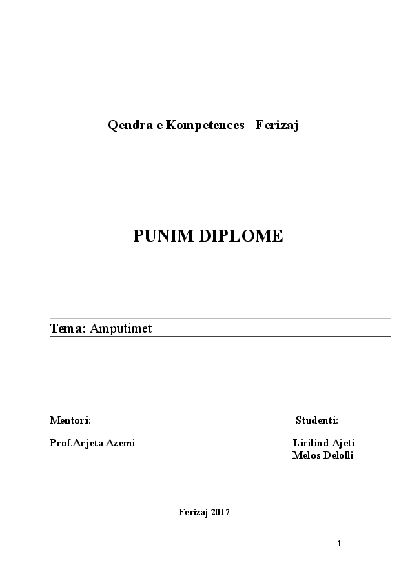 (DOC) Amputimet tema diplomes