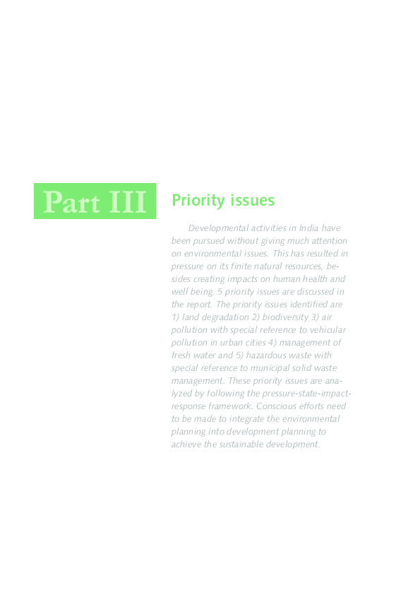 (PDF) Priority issues