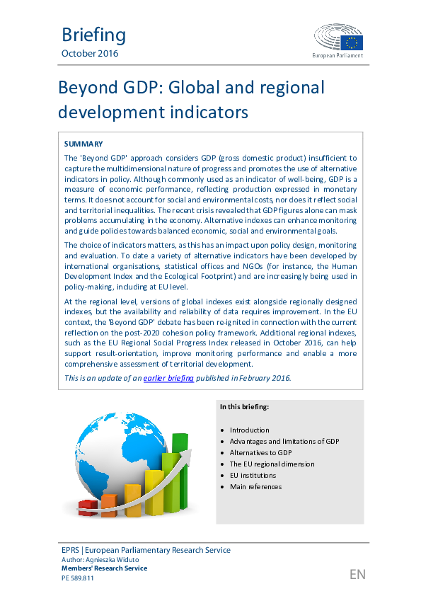 (PDF) Beyond GDP: Global and regional development indicators
