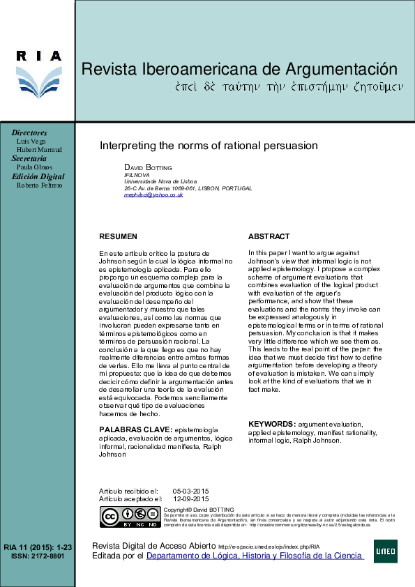 (PDF) Interpreting the norms of rational persuasion | David Botting ...