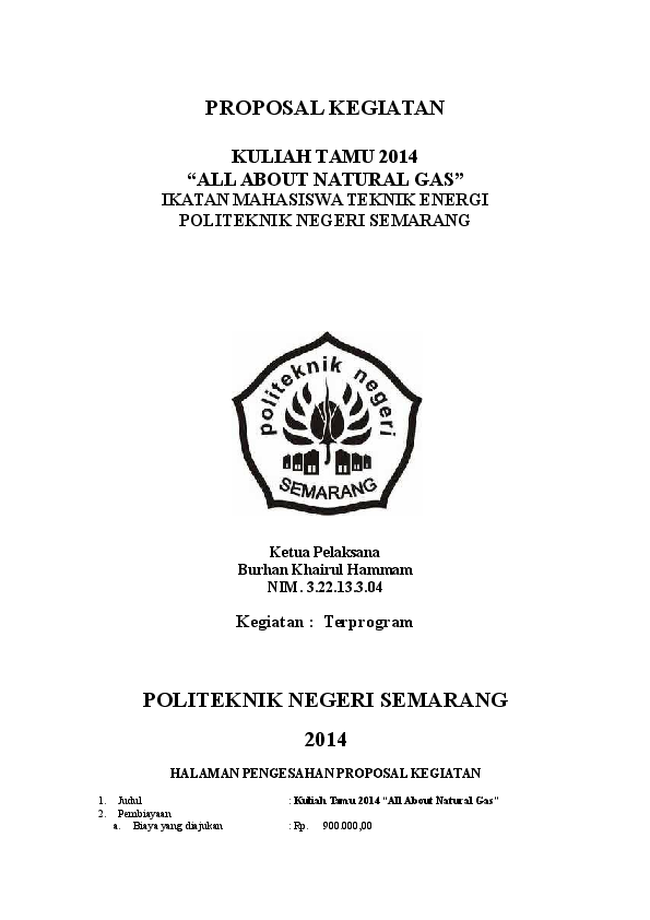 (DOC) PROPOSAL KEGIATAN KULIAH TAMU 2014 " ALL ABOUT NATURAL GAS ...