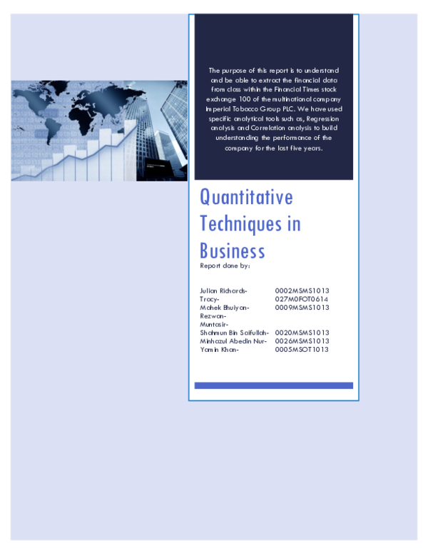 (PDF) QTB_Assignment.pdf | Faisal Khan - Academia.edu