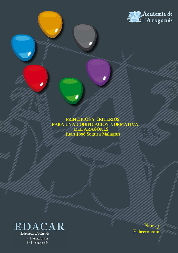 (PDF) EDACAR 5. Principios y criterios para una codificación normativa ...
