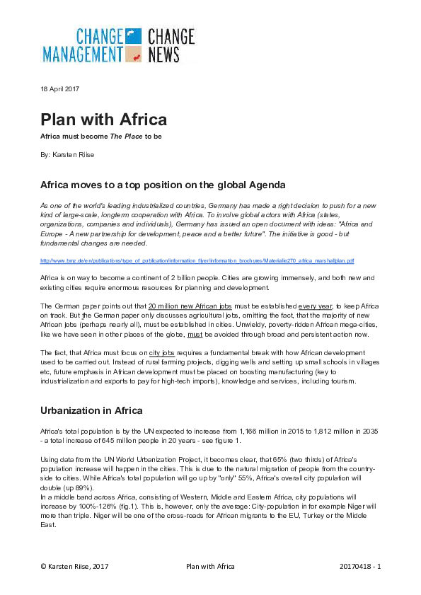 (PDF) Plan with Africa
