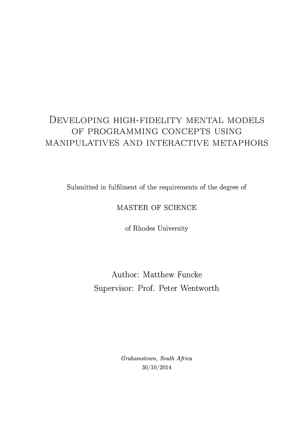 (PDF) Developing high-fidelity mental models of programming concepts ...