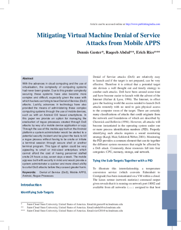 (PDF) Mitigating Virtual Machine Denial of Service Attacks from Mobile APPS.pdf