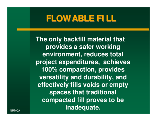 (PDF) FLOWABLE FILL FLOWABLE FILL