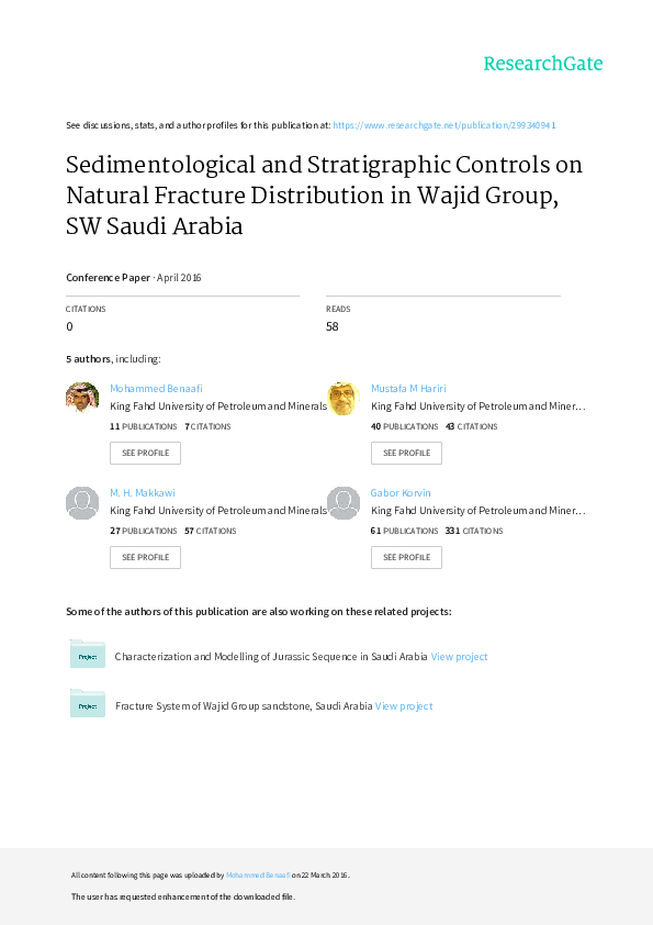 (PDF) Sedimentological and Stratigraphic Controls on Natural Fracture ...