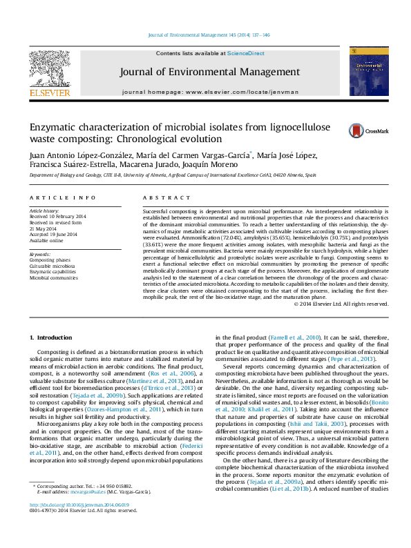 (PDF) Investigation of the microbial community structure and activity ...