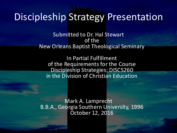 (PDF) Discipleship Strategy Presentation