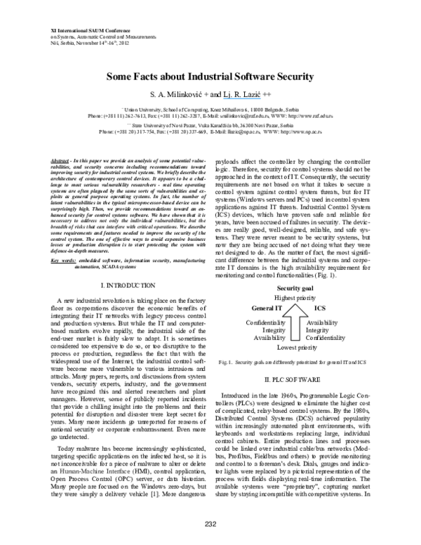 (PDF) Characterizing and Modeling Patching Practices of Industrial Control Systems | Brandon ...