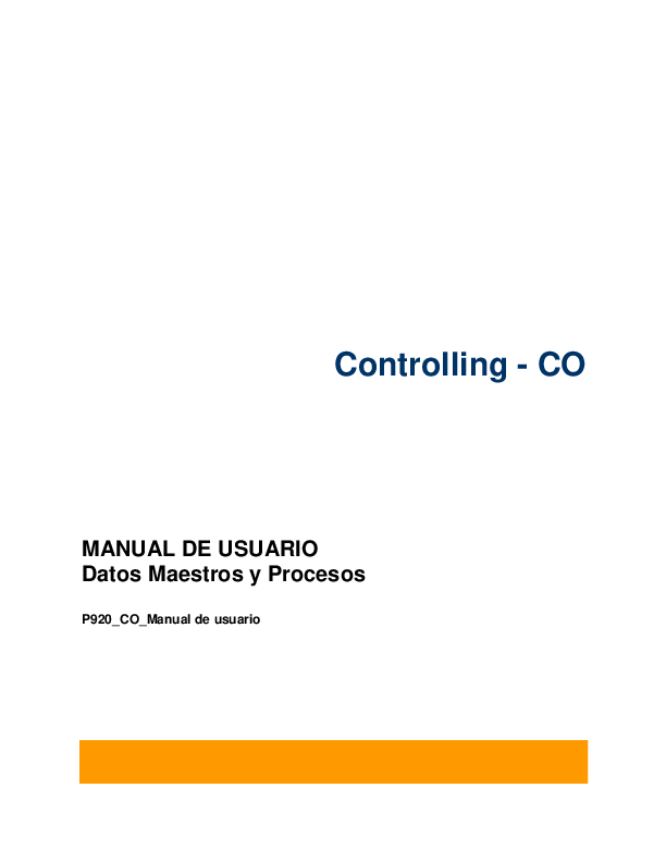 (PDF) MANUAL SAP Controlling