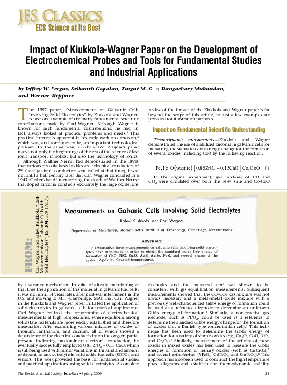 (PDF) Impact of Kiukkola-Wagner Paper on the Development of ...