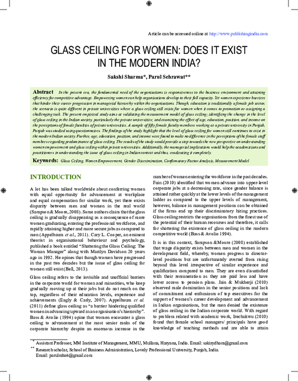 Glass Ceiling Theory Pdf | Shelly Lighting