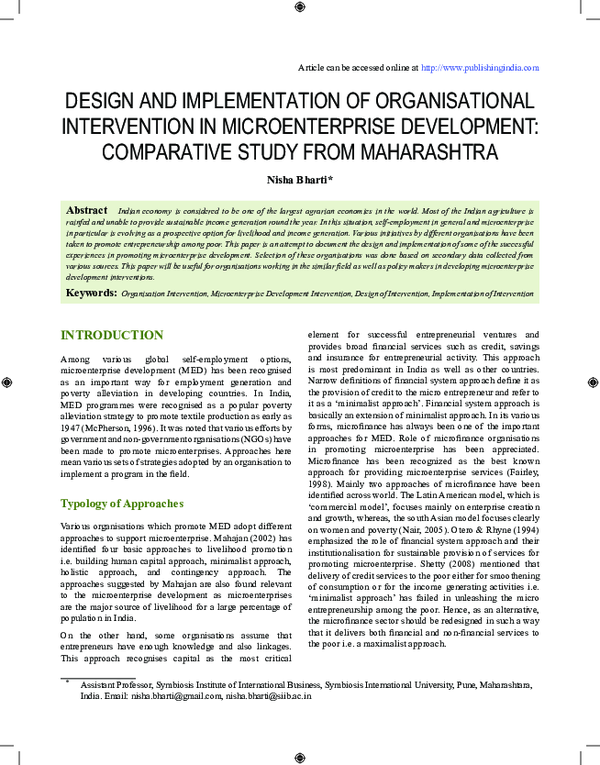 (PDF) Design and Implementation of Organisational Intervention in ...