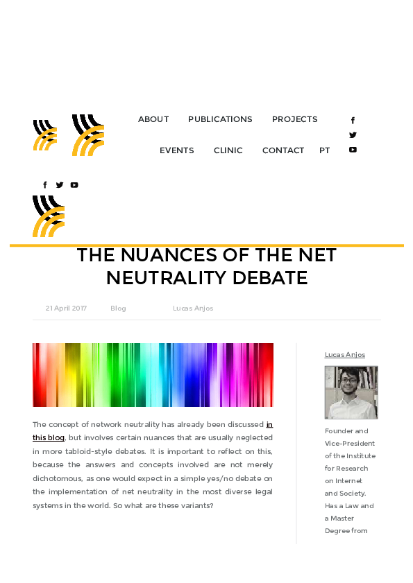 (PDF) The Nuances of the Net Neutrality Debate