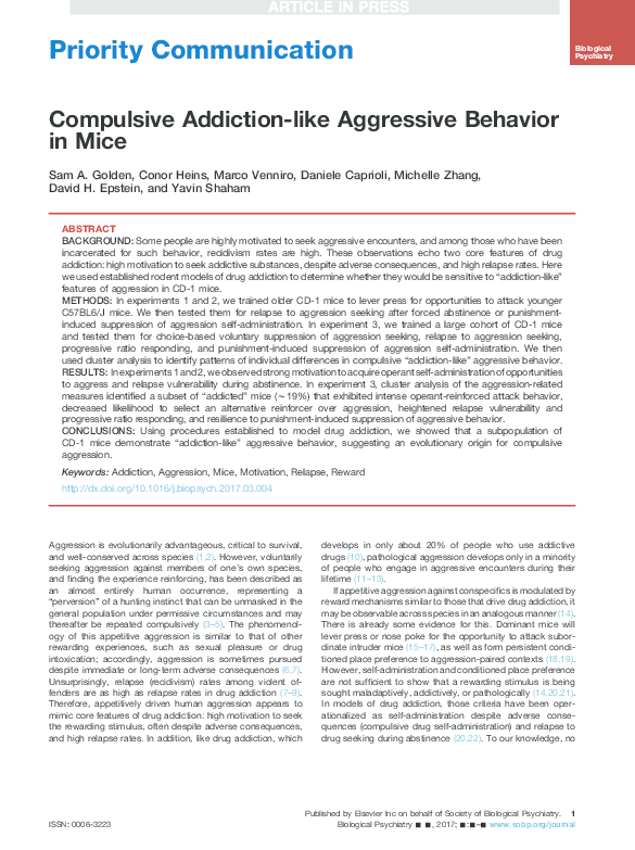 (PDF) Priority Communication Compulsive Addiction-like Aggressive ...