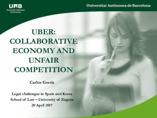 (PDF) UBER: COLLABORATIVE ECONOMY AND UNFAIR COMPETITION