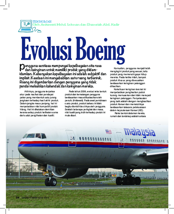 (PDF) Evolusi Boeing (Boeing's Evolution)