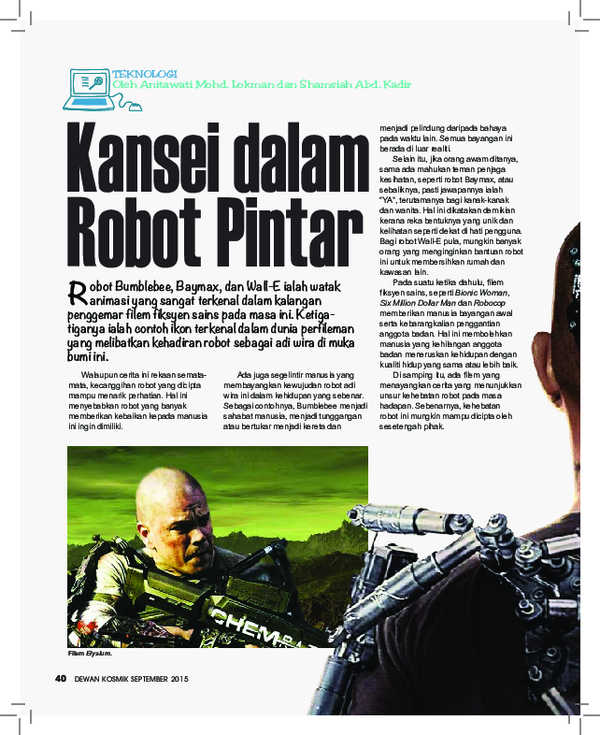 (PDF) Kansei Dalam Robot Pintar