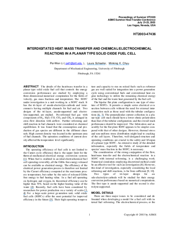 (PDF) Interdigitated Heat/Mass Transfer and Chemical/Electrochemical ...