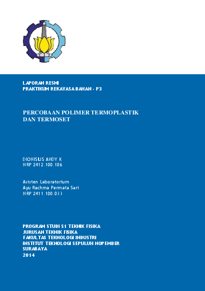 (PDF) PERCOBAAN POLIMER TERMOPLASTIK DAN TERMOSET