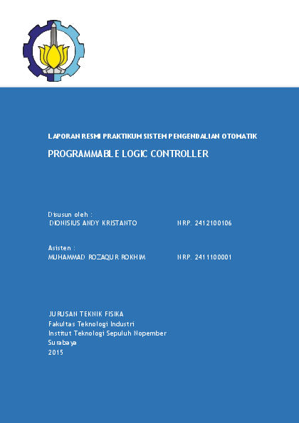 Pdf Laporan Praktkum Programmable Logic Controller