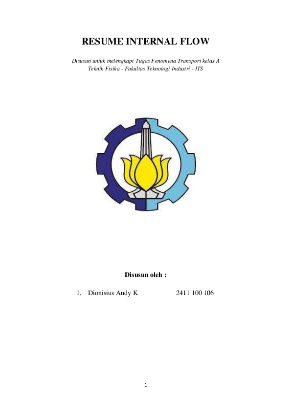 (PDF) INTERNAL FLOW